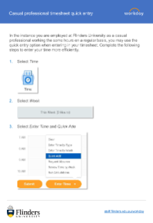 Workday user guides - Flinders University Staff