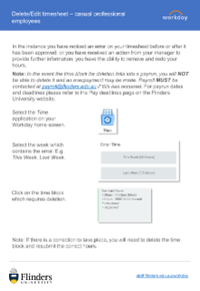 Workday user guides - Flinders University Staff