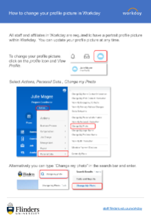 Workday user guides - Flinders University Staff